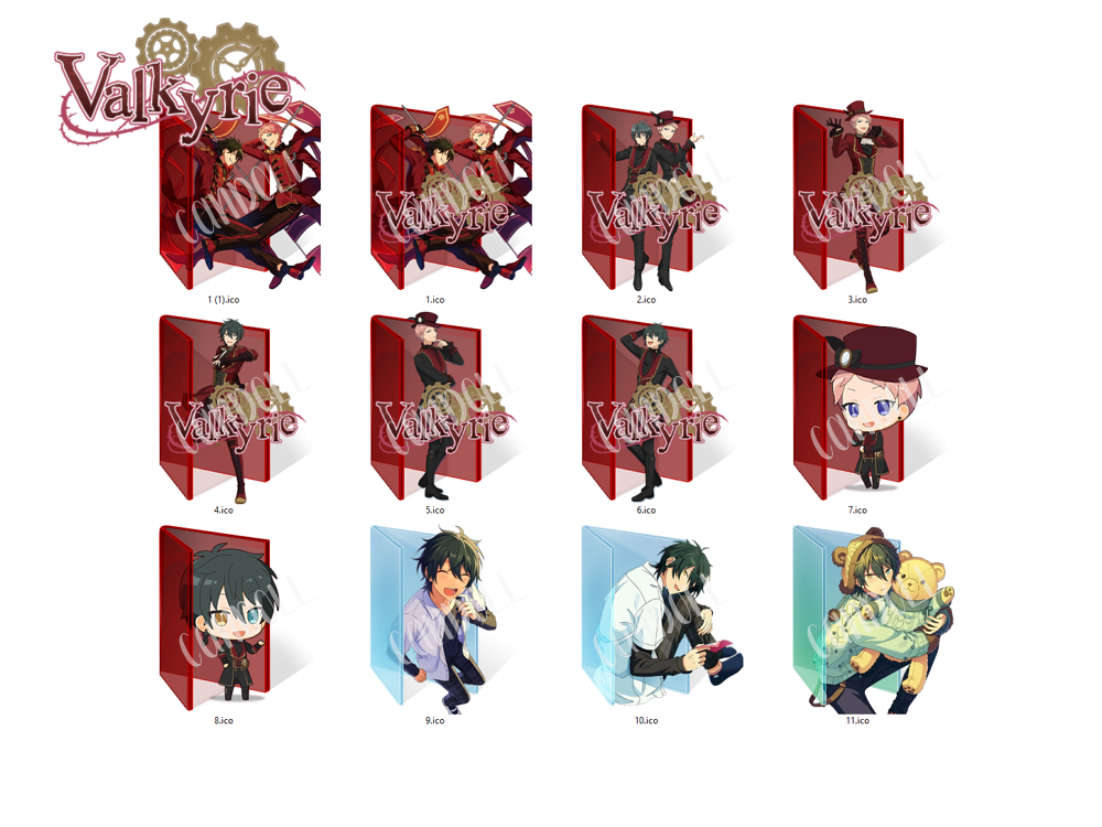 (Enstars) VALKYRIE folder icon pack V.1 by candoll on DeviantArt