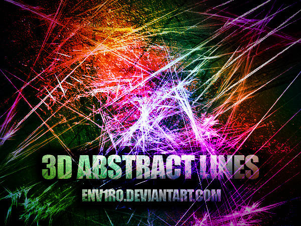 3D ABSTRACT LINES by env1ro on DeviantArt