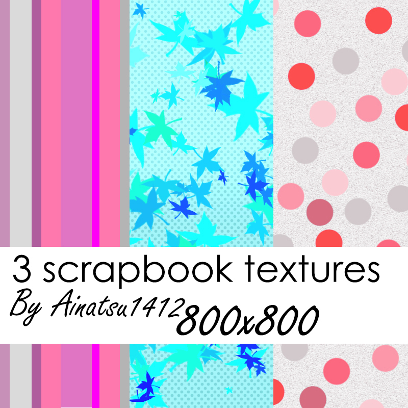 3 scrapbook textures pack by AiNatsu1412 on DeviantArt