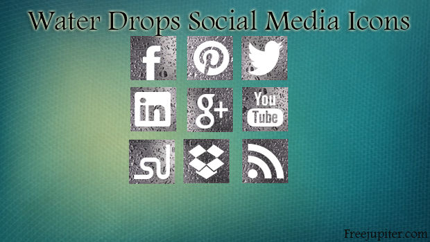 Water Drops Social Media Icons by Freejupiterbeta on DeviantArt