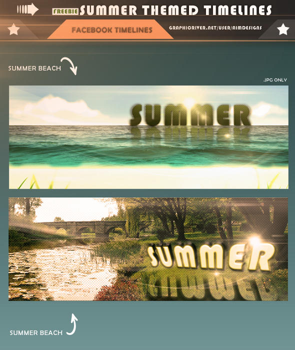 Summer Facebook Timelines by AimDesigns on DeviantArt