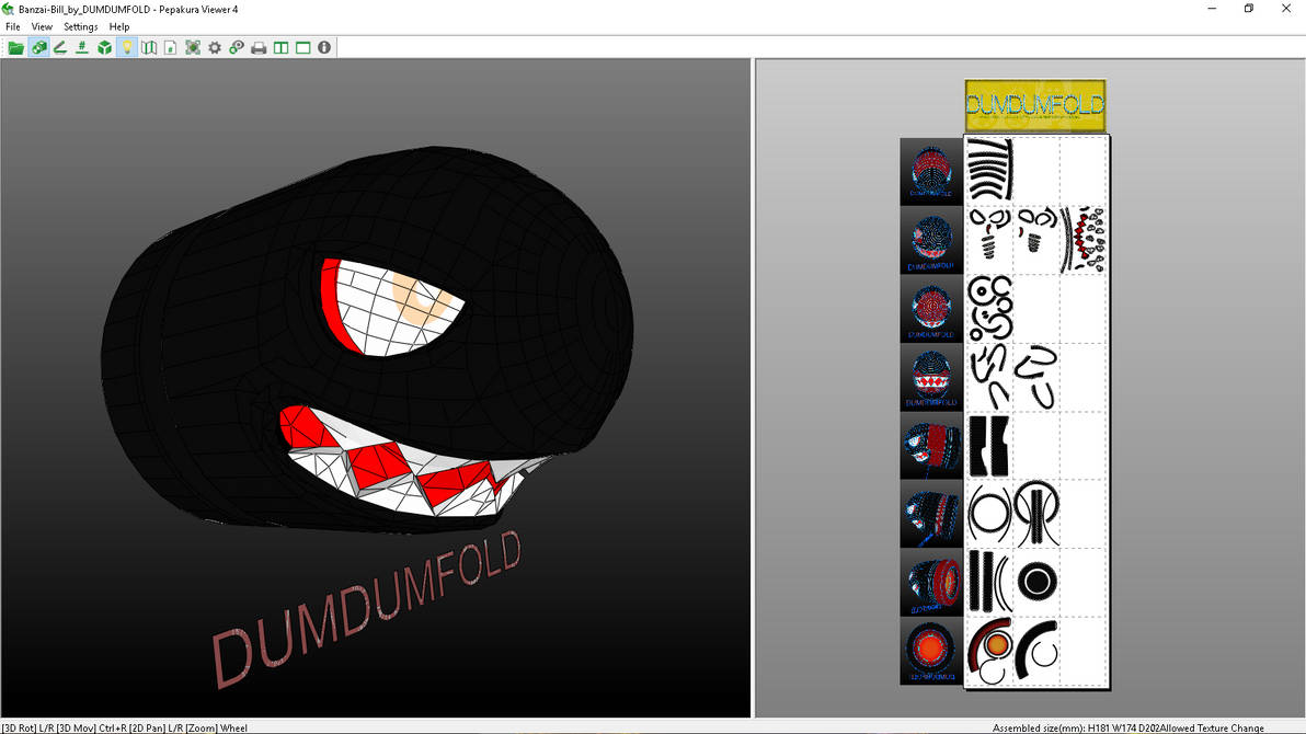 Banzai Bill PaperCraft by DUMDUMBOT on DeviantArt