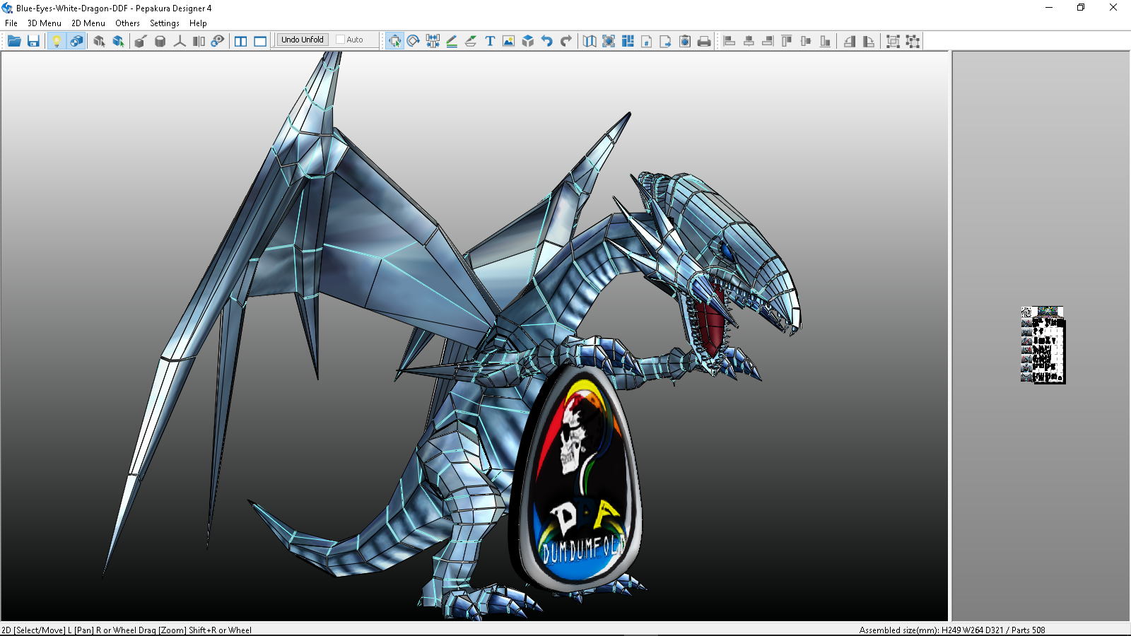 Blue Eyes White Dragon Papercraft by DUMDUMBOT on DeviantArt