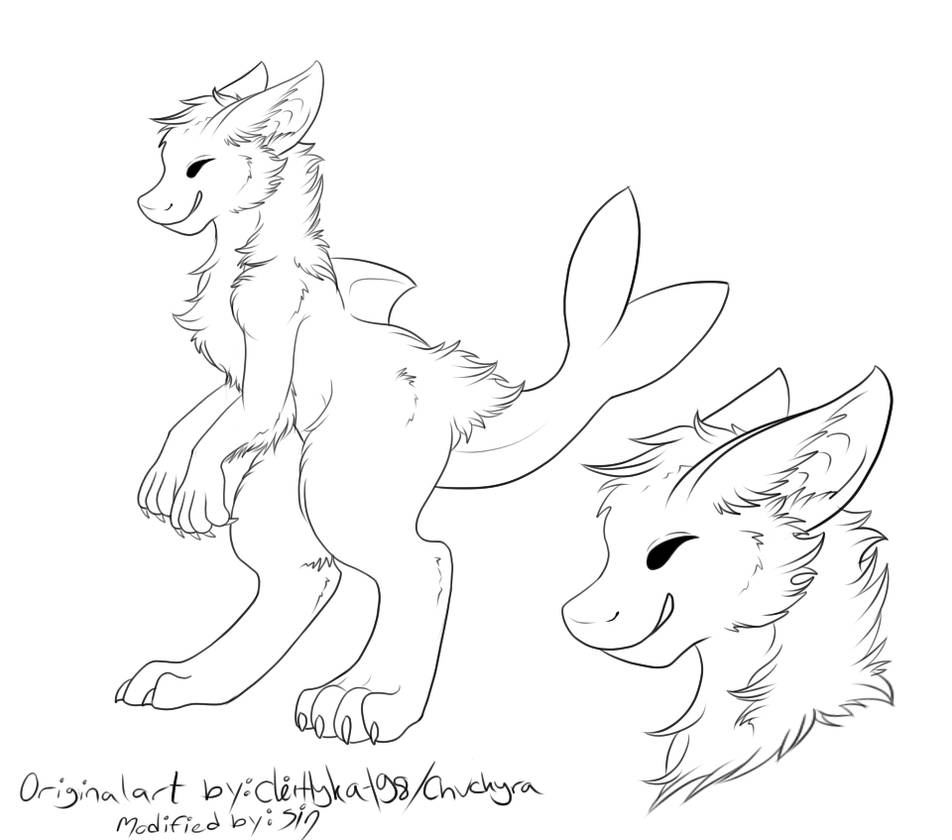 Manokit-Lineart-Base-Free-Fullbody by CKittyKat98 on DeviantArt