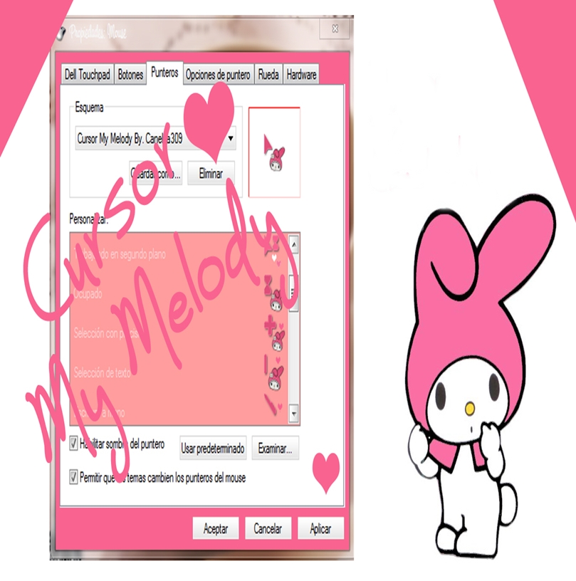 Cursor My Melody--Agus by agustiinita on DeviantArt