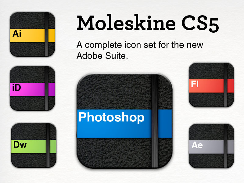Moleskine CS5 Icons by keisans-bold on DeviantArt