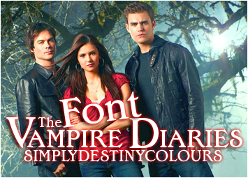 The Vampire Diaries Font BOOK by SimplyDestinyColours on DeviantArt