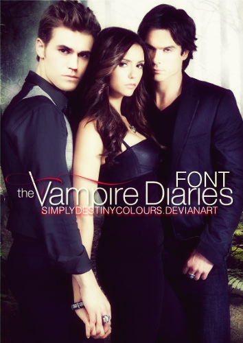Vampire Diaries Font TV SERIE by SimplyDestinyColours on DeviantArt