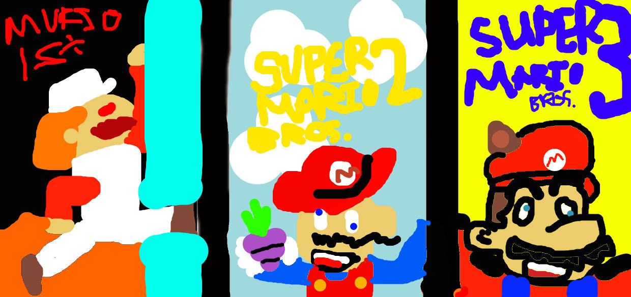 [parody] MSpaint Mario NES games by roomwithoutawindow on DeviantArt