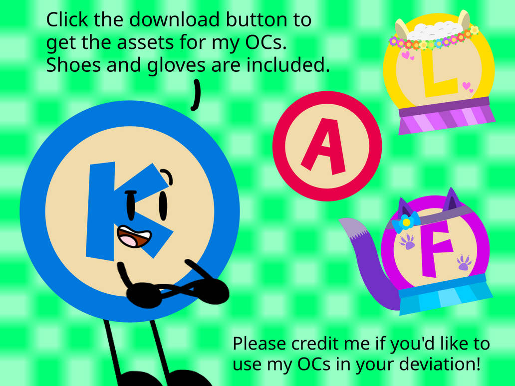 My Letter Button OC Assets by WenKaiFoo on DeviantArt