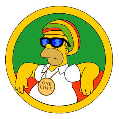 Rasta Homer by djog on DeviantArt