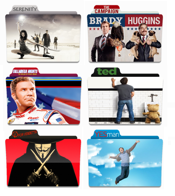 Movie and Television Folder Icons- S-Z by arcticJA on DeviantArt