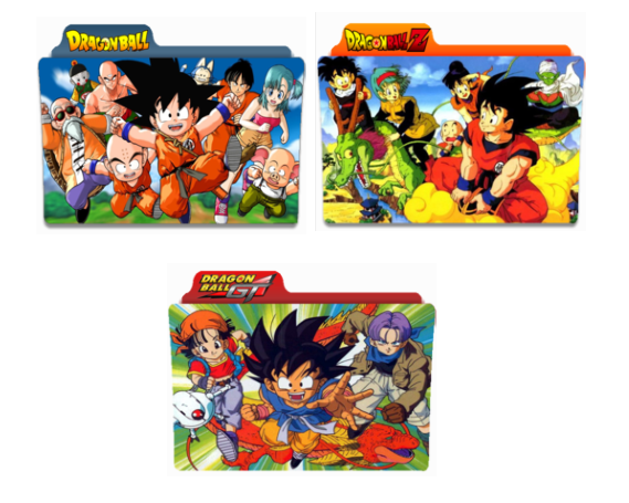 Dragonball, Z, GT Folder Icon Pack by arcticJA on DeviantArt