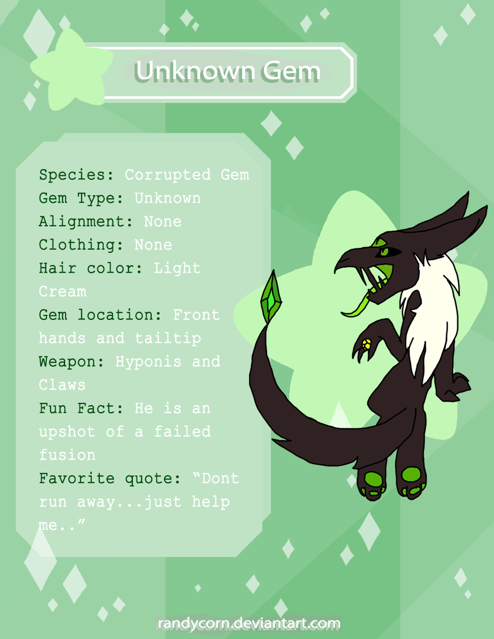 Unknown Gem~Ref sheet by RandyCorn on DeviantArt