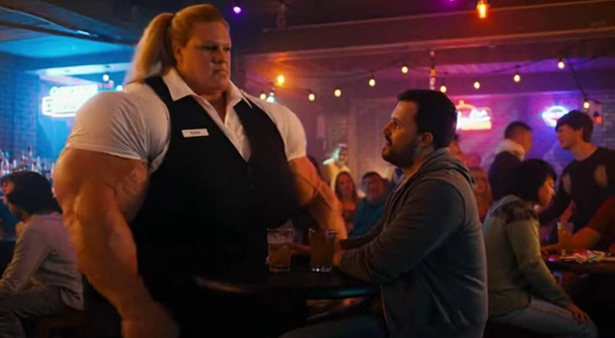 Huge Angry Waitress Throatlift by MuscleMonstress on DeviantArt