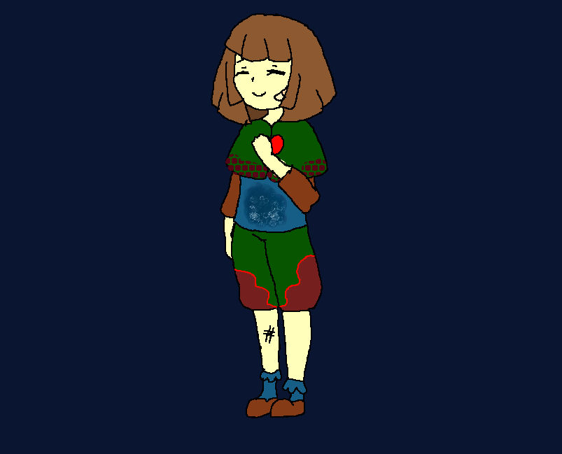 Galaxytale Frisk (Earth) by BlastingShadow on DeviantArt