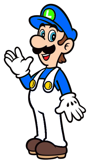 Blue Luigi 2D Render by saikobichitaru64 on DeviantArt