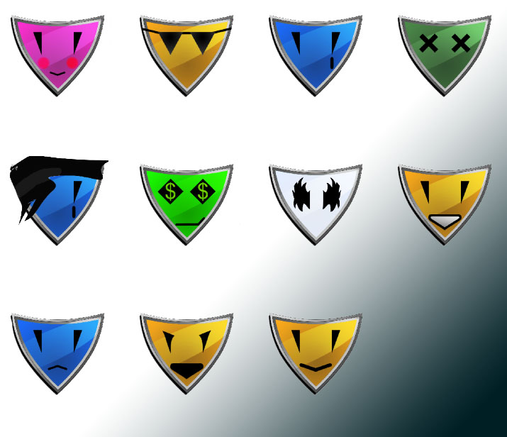 Shield Emoticons Pack by garini4 on DeviantArt