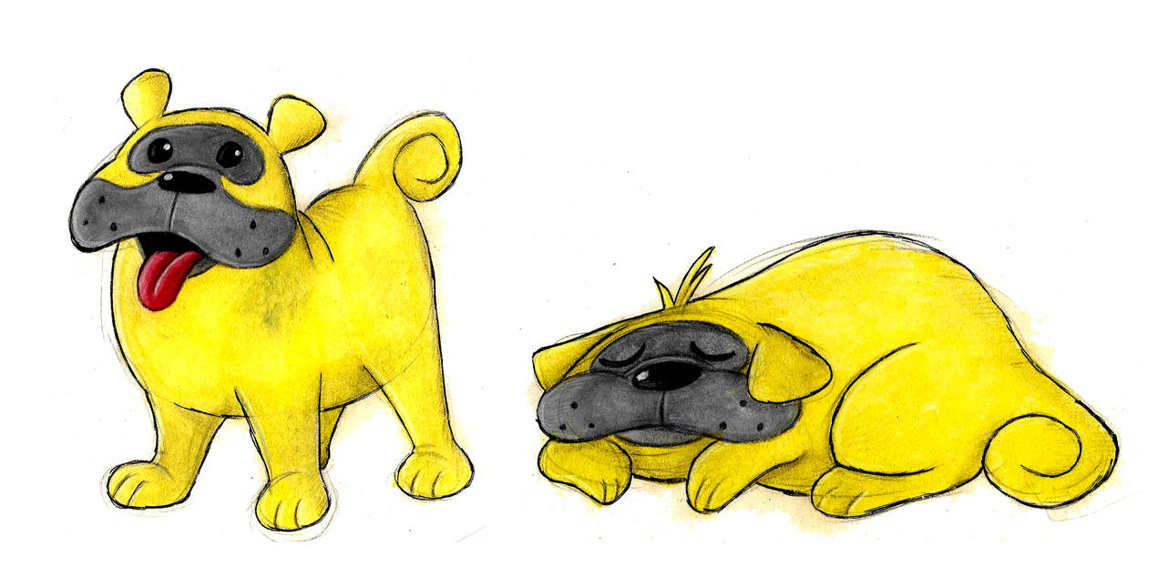 Little Yellow Pug by pineapplepidecd92 on DeviantArt
