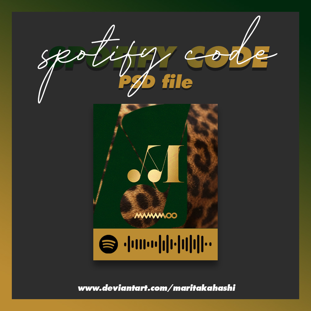 #01 PSD file - SPOTIFY CODE by MariTakahashi on DeviantArt