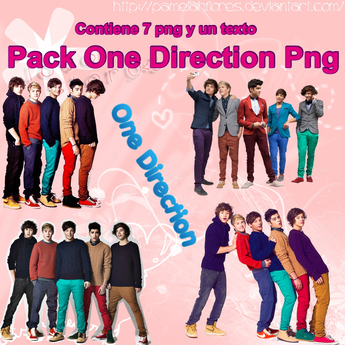 Pack png One Direction 100% mia by AlondraEditioones on DeviantArt