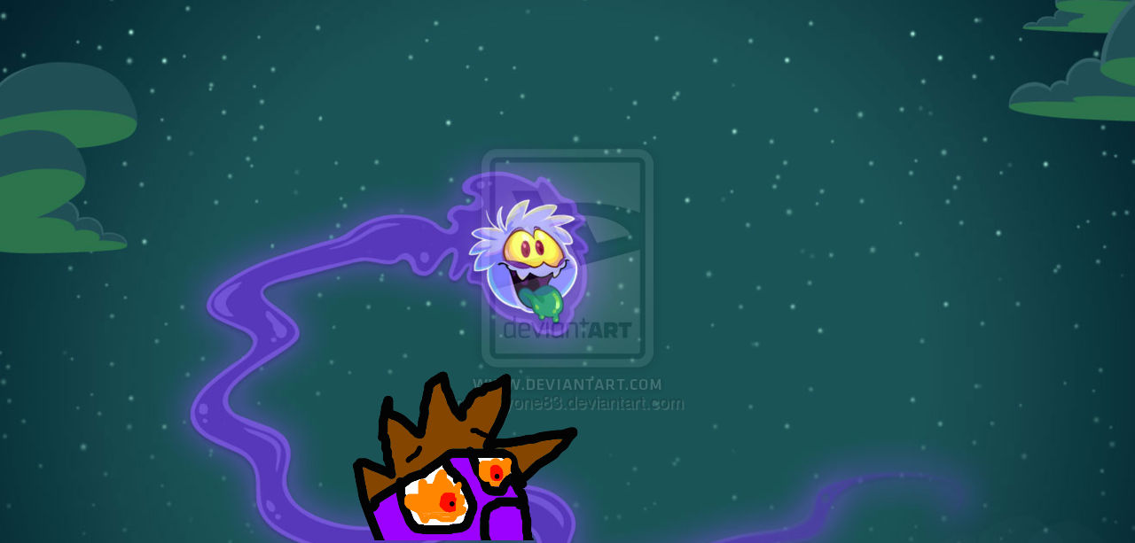 Ghost Puffle wins by eazyone83 on DeviantArt