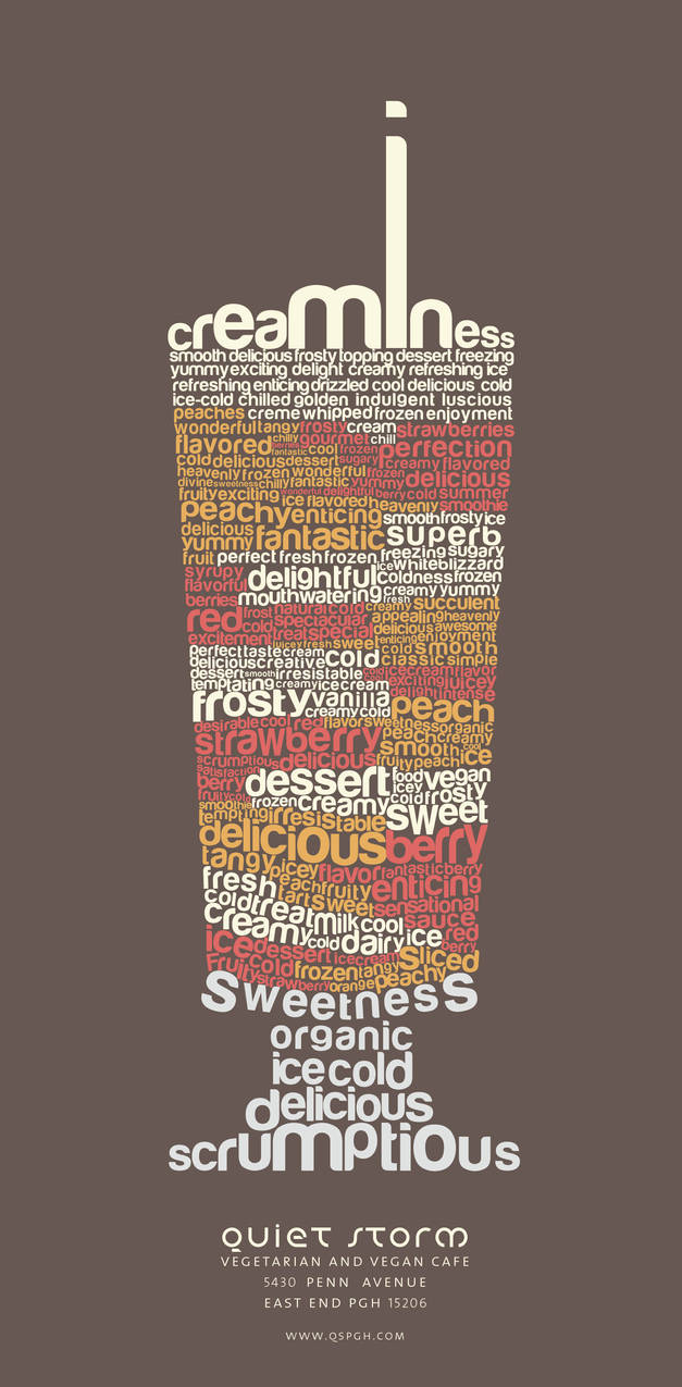 Milkshake Typography by Luftherz on DeviantArt