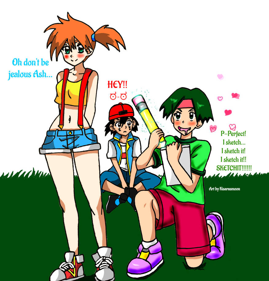 Pokeshipping: Tracey will Sketch it! by Kisarasmoon on DeviantArt