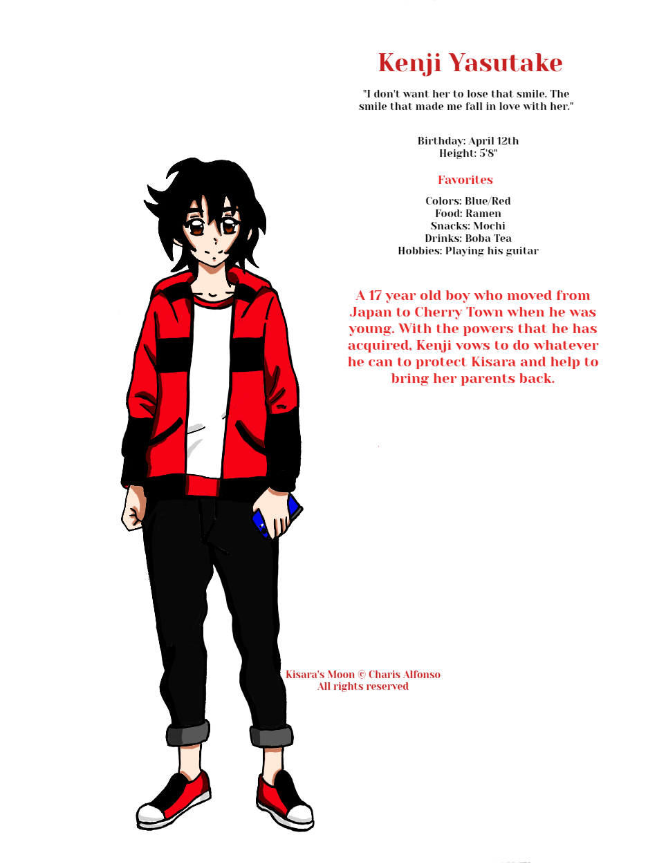 OC Kenji Character Sheet by Kisarasmoon on DeviantArt