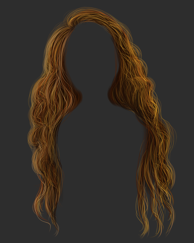 Painted Blonde Hair Stock by bonbonka on DeviantArt