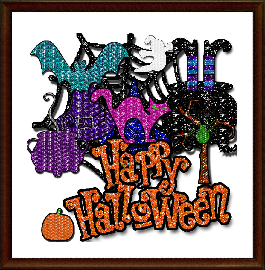 Halloween Glitter sticker by caryR on DeviantArt