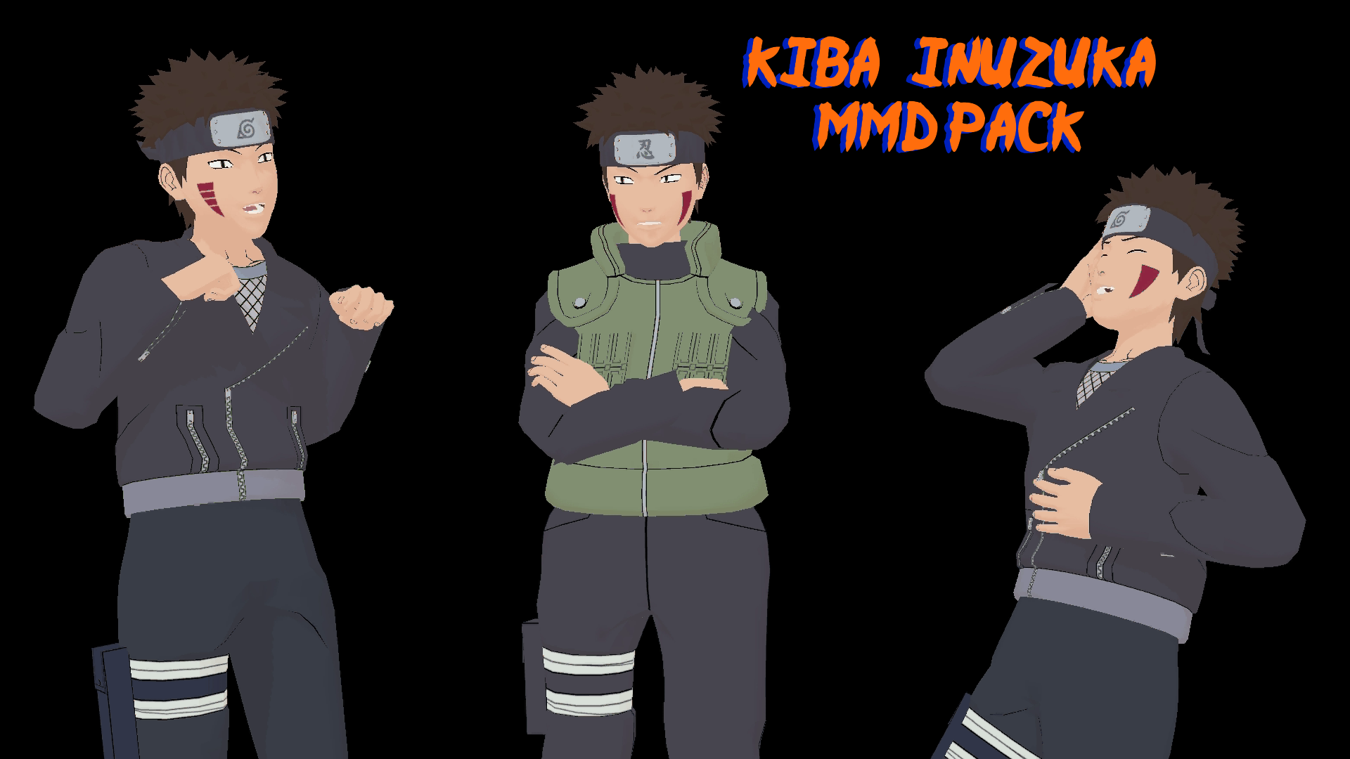 [mmd] Kiba Inuzuka Pack By Ssj Vegetto On Deviantart