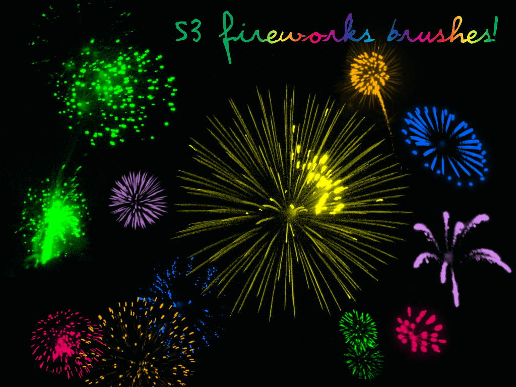 53 Fireworks Brushes by christalynnebrushes on DeviantArt