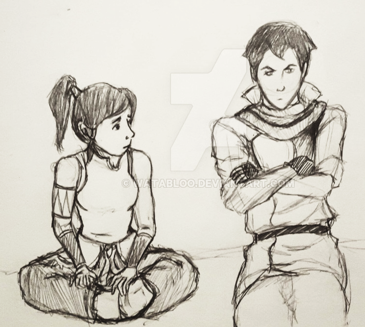 Korra/Mako by watabloo on DeviantArt