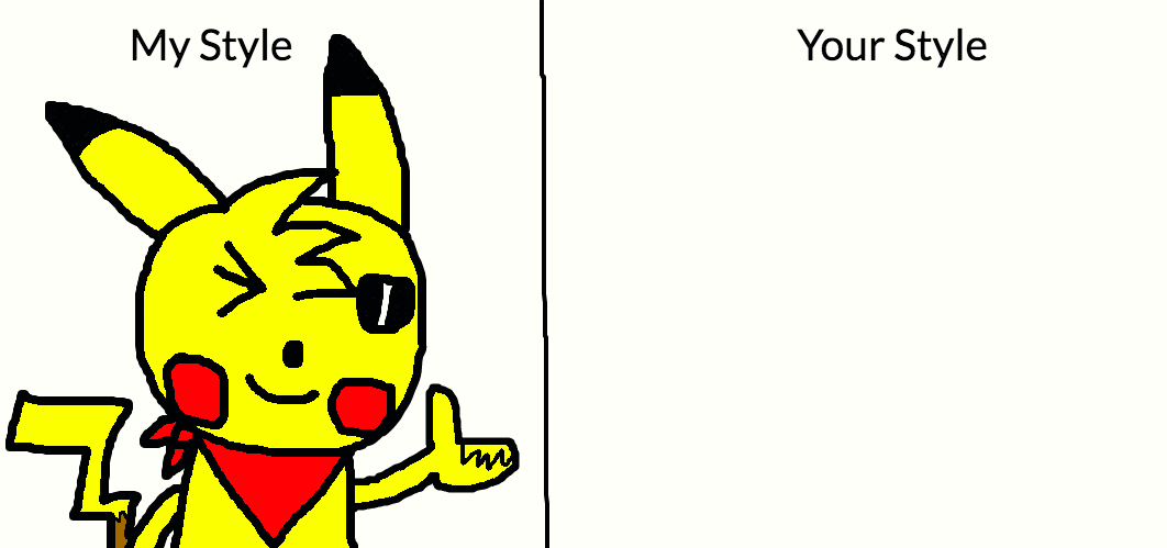 My and Your style Colin the Pikachu red scarf by ColinPikachu8 on ...