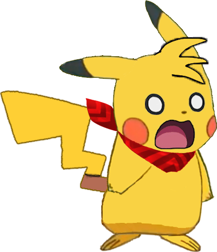 Colin the Pikachu red scarf Shocked by ColinPikachu8 on DeviantArt
