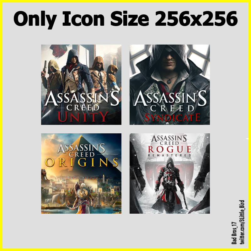 Assassin's Creed New Trilogy Pack - Icon Only by birdy2014 on DeviantArt