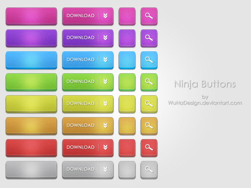 Ninja Buttons by WuHaDesign on DeviantArt