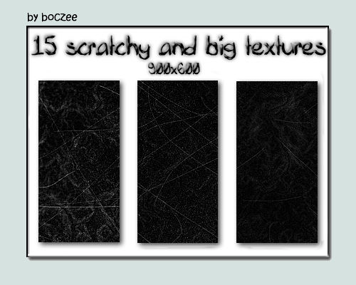 Scratchy Textures Pack 1. by boczeetext on DeviantArt
