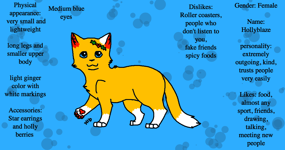 Holly Ref sheet by Hollygoesmeow on DeviantArt