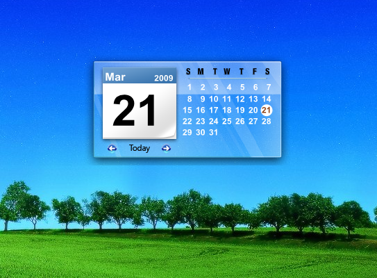 Glass Calendar Desklet by chuckdobaba on DeviantArt