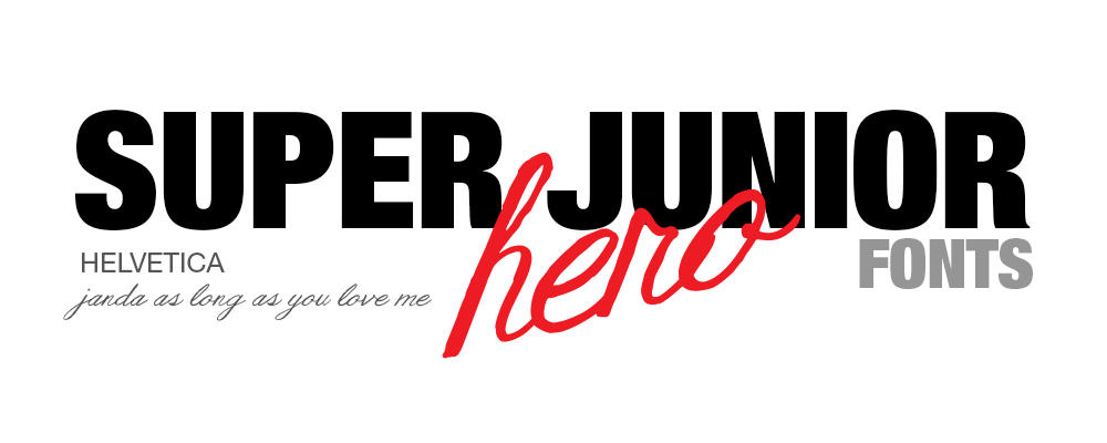 Super Junior Hero Fonts by capsvini on DeviantArt
