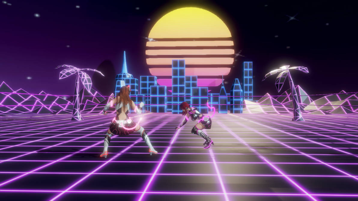 Synthwave stage mod by Azknaroj on DeviantArt