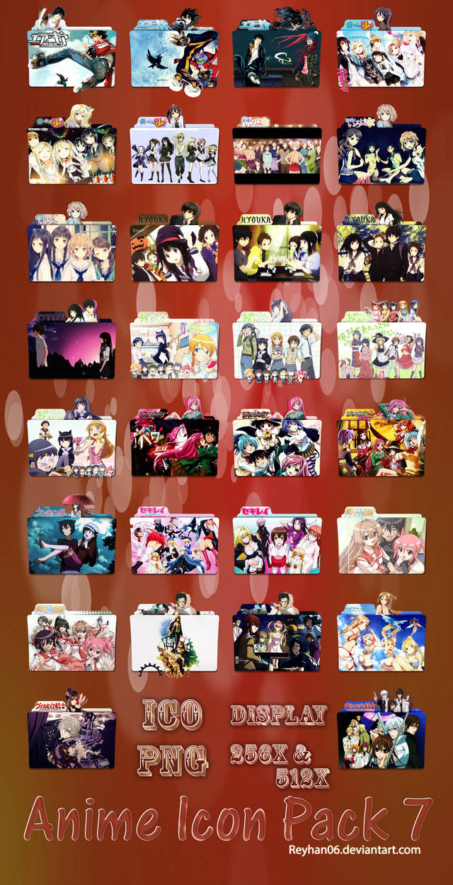 Anime Icon Pack 7 by Reyhan06 on DeviantArt