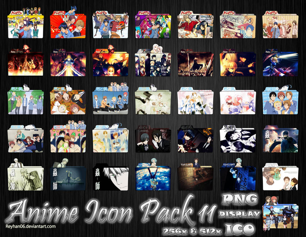 Anime Icon Pack 11 by Reyhan06 on DeviantArt