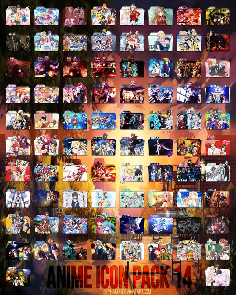 Anime Icon Pack 14 by Reyhan06 on DeviantArt