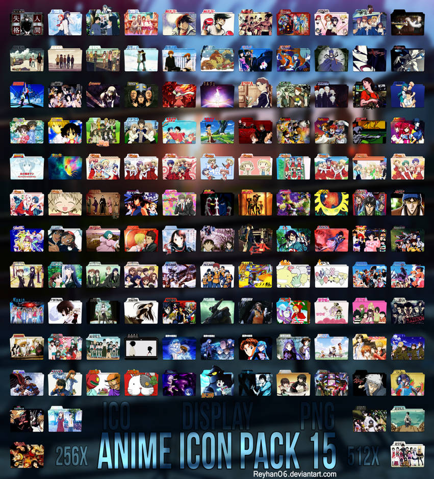 Anime Icon Pack 15 by Reyhan06 on DeviantArt