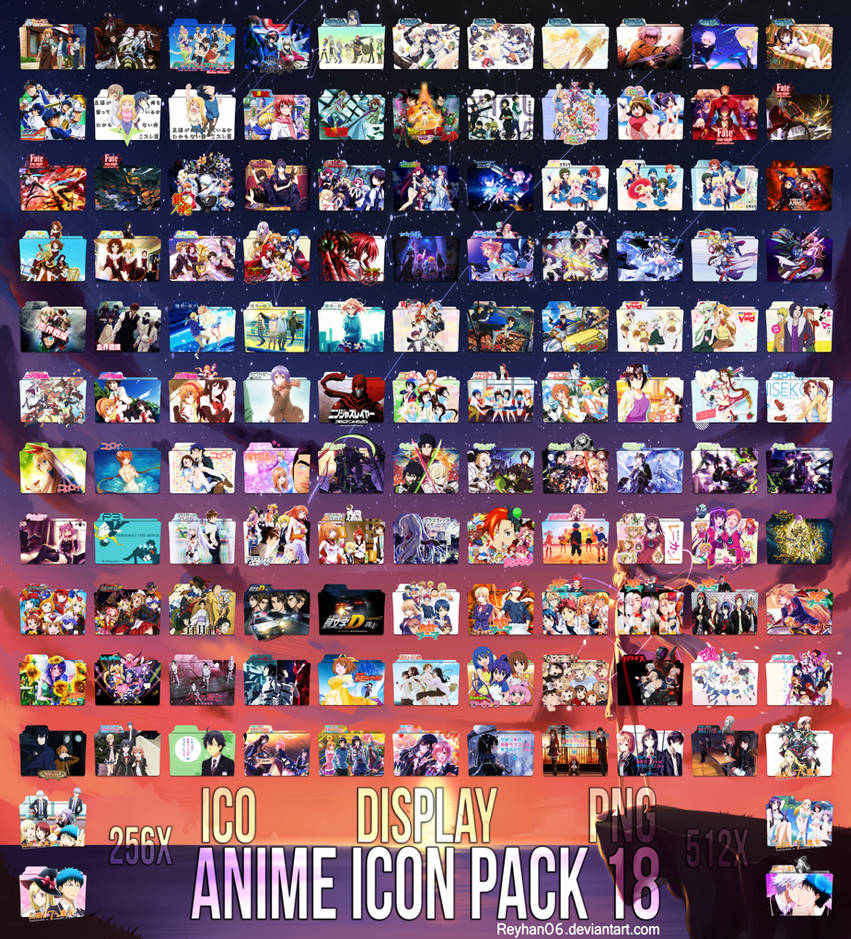 Anime Icon Pack 18 by Reyhan06 on DeviantArt