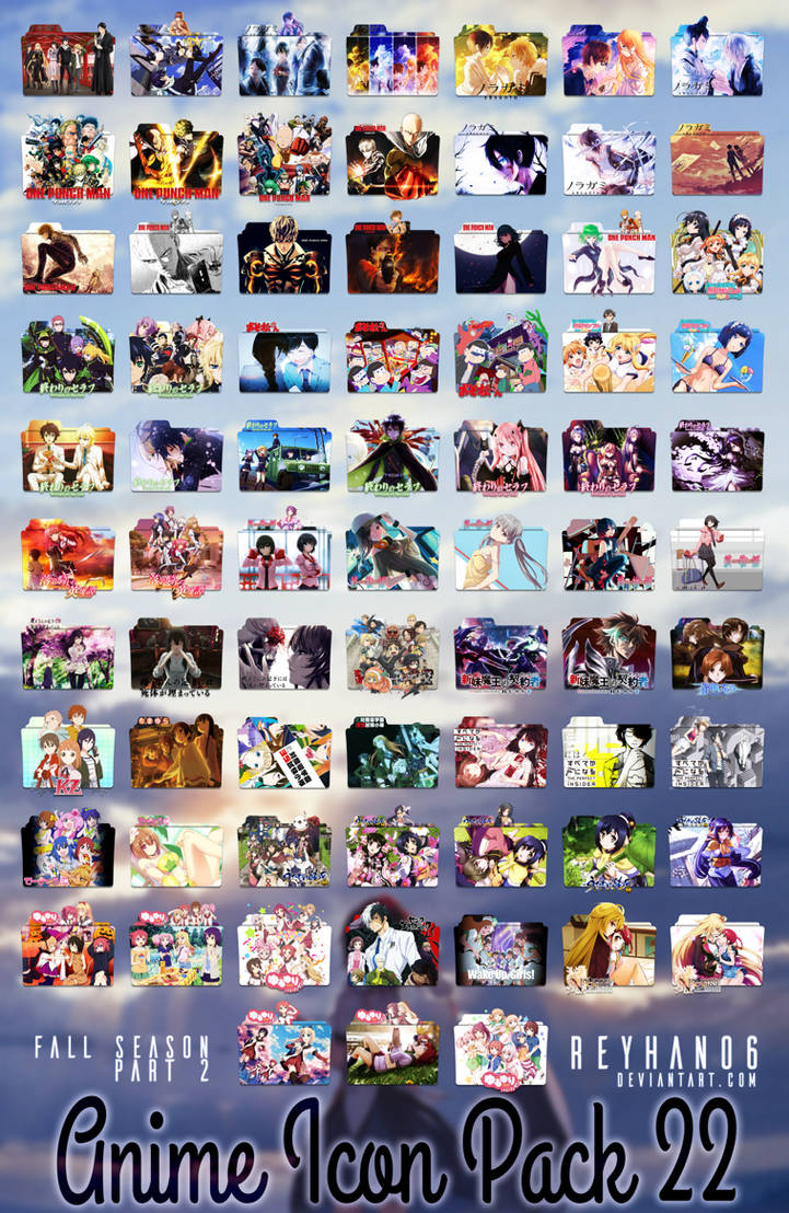 Anime Icon Pack 22 by Reyhan06 by Reyhan06 on DeviantArt