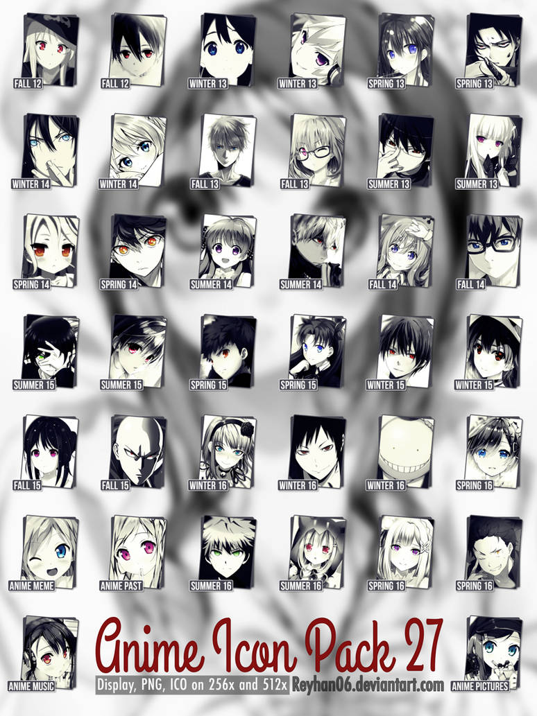 Anime Icon Pack 27 by Reyhan06 on DeviantArt